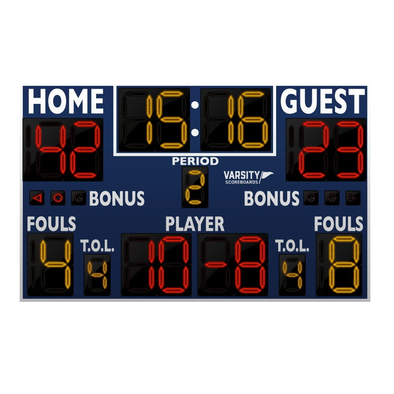Varsity Scoreboards Model 2246 Basketball/Multisport Scoreboard